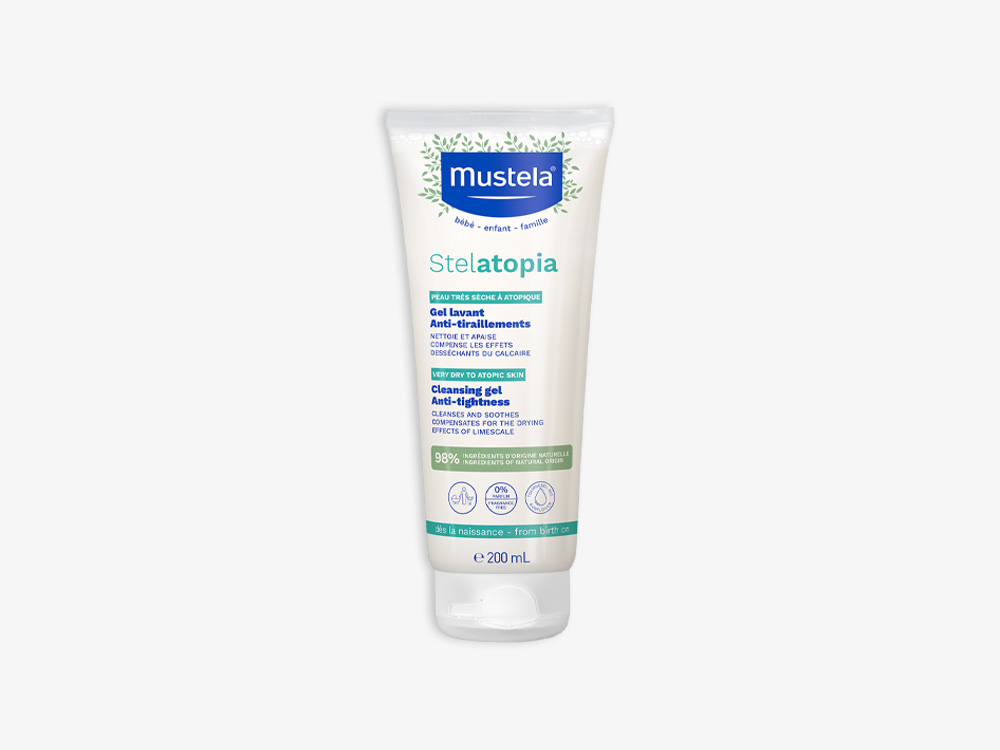 Stelatopia Gel de Curățare pentru pielea atopică a bebelușilor | Mustela